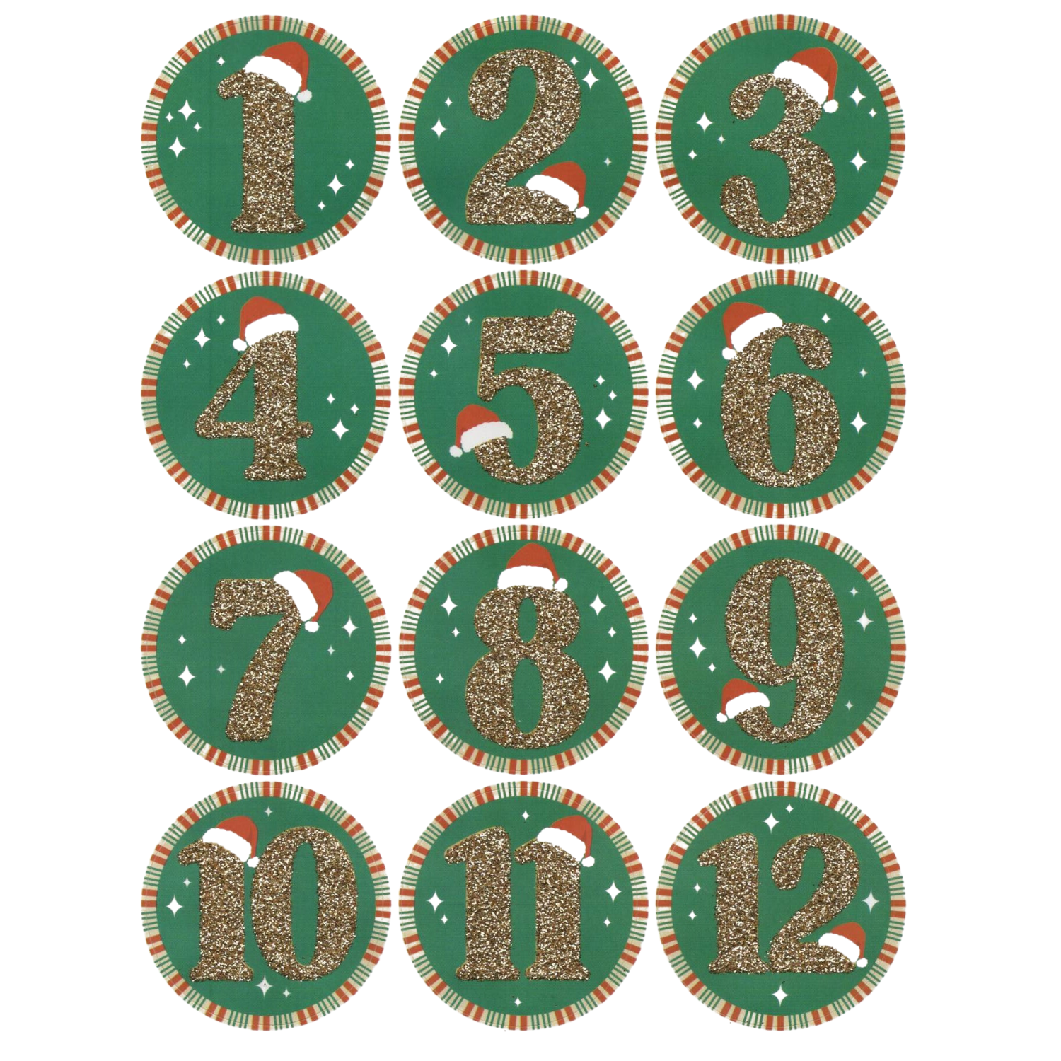 Advent Numbers Printable